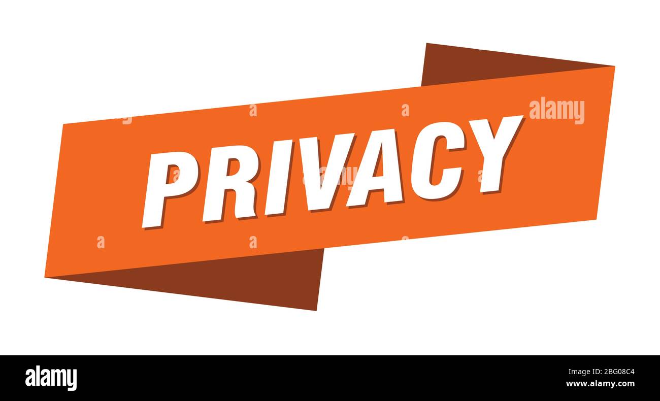 privacy banner template. privacy ribbon label sign Stock Vector Image ...