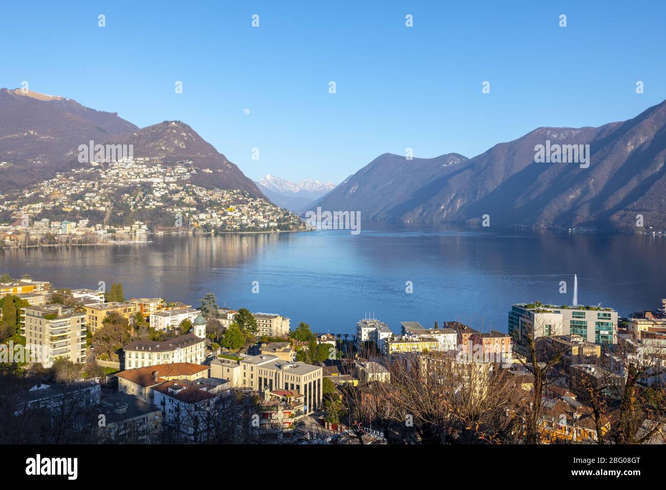 City alpine lake lugano hi-res stock photography and images - Alamy