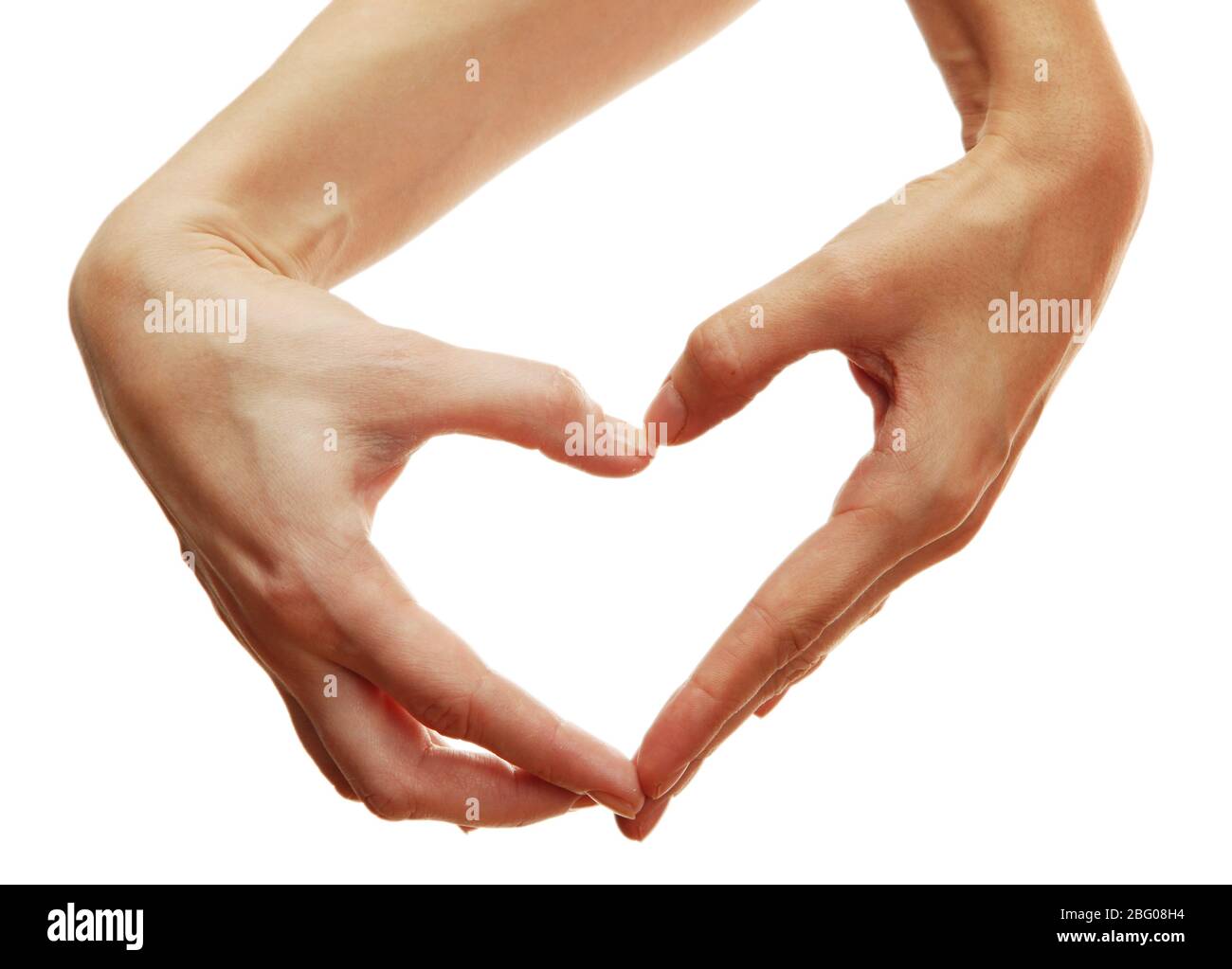 Two hands form heart shape hi-res stock photography and images - Alamy