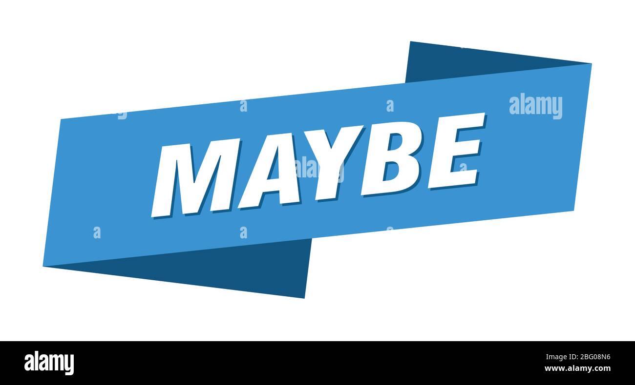maybe banner template. maybe ribbon label sign Stock Vector Image & Art ...