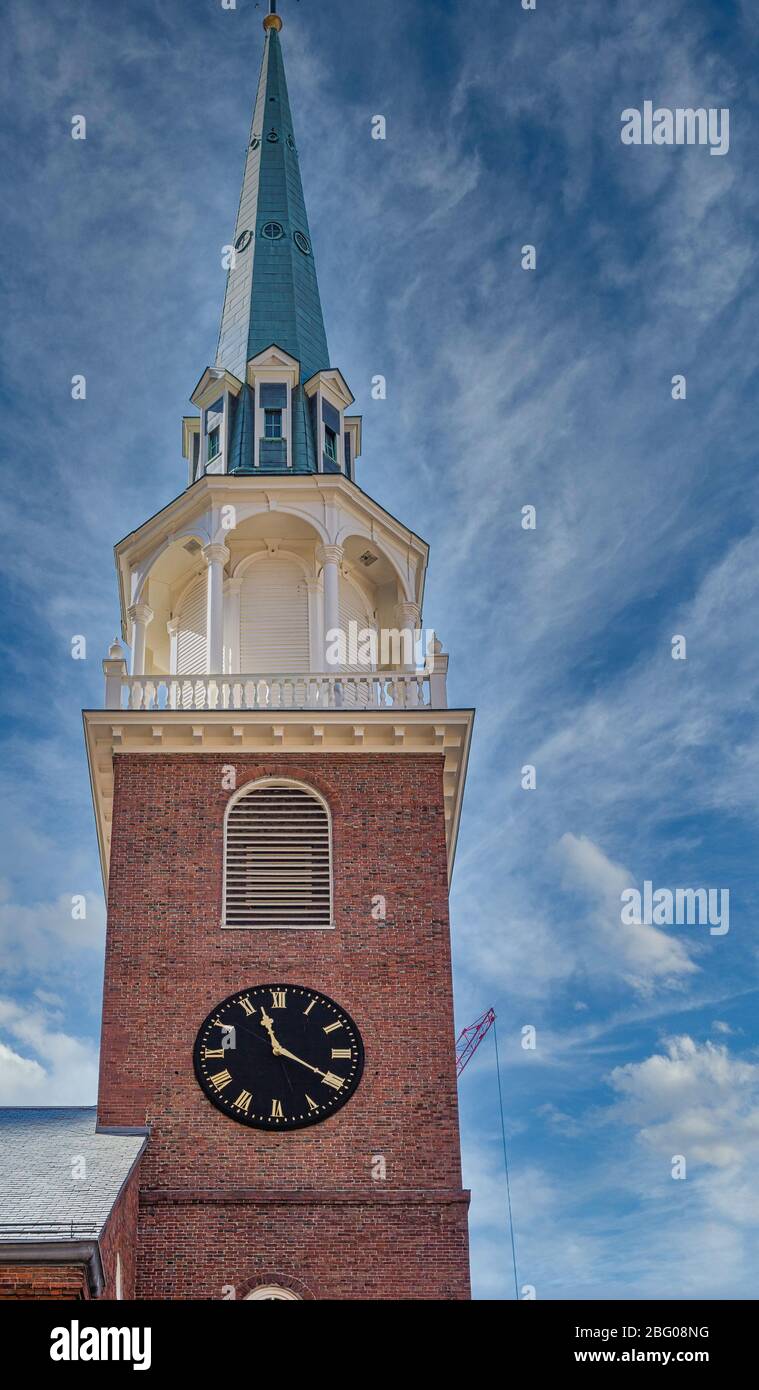 Brick clock tower hi-res stock photography and images - Alamy