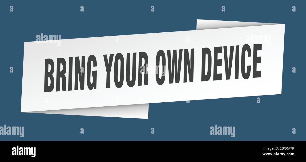 bring your own device banner template. bring your own device ribbon ...
