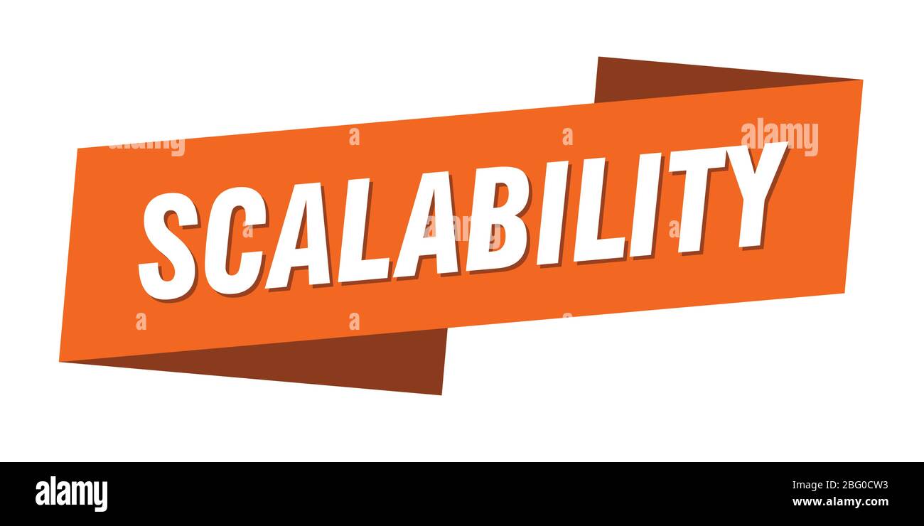scalability banner template. scalability ribbon label sign Stock Vector ...