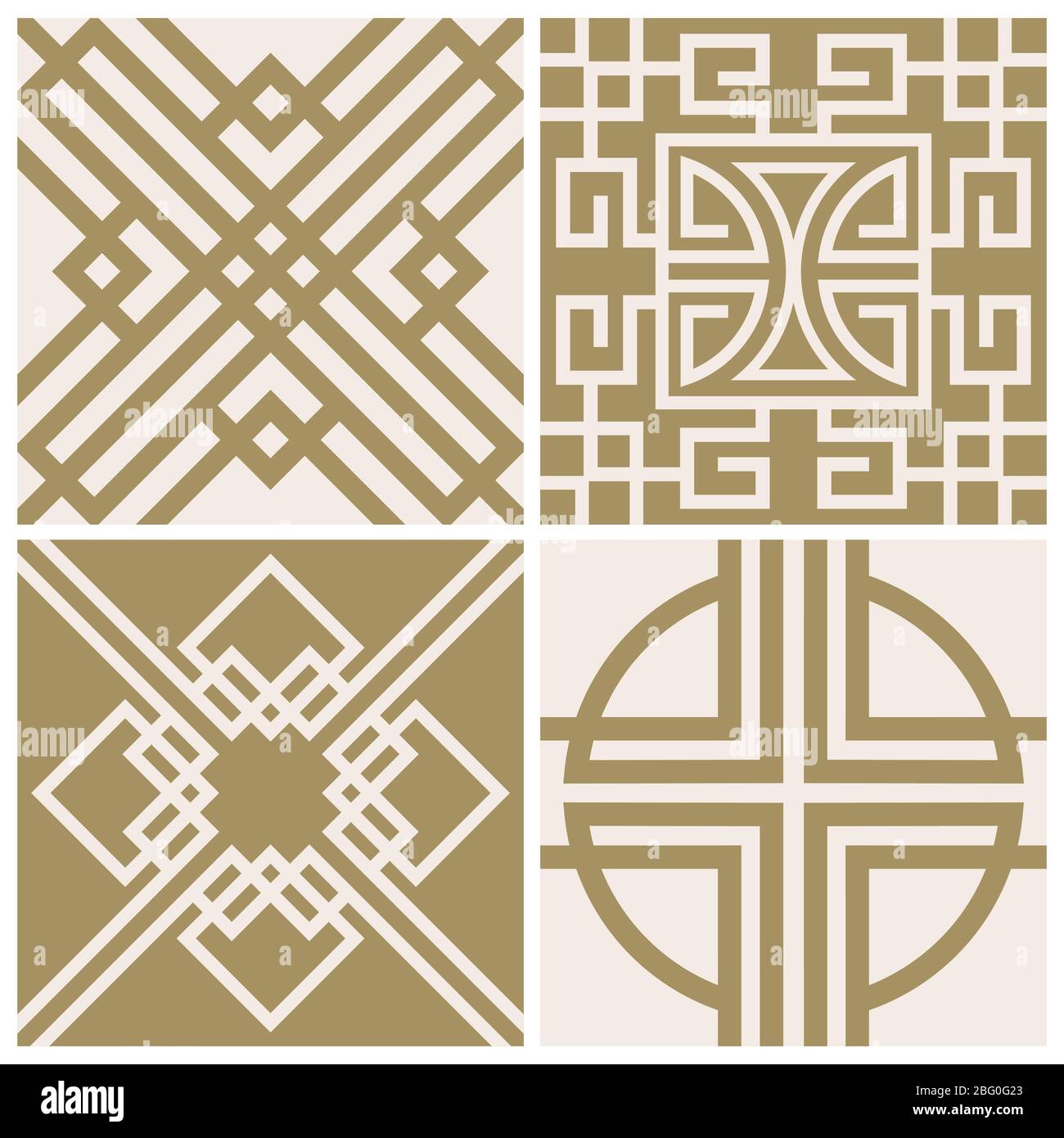 Traditional korea wall patterns Stock Vector Images - Alamy