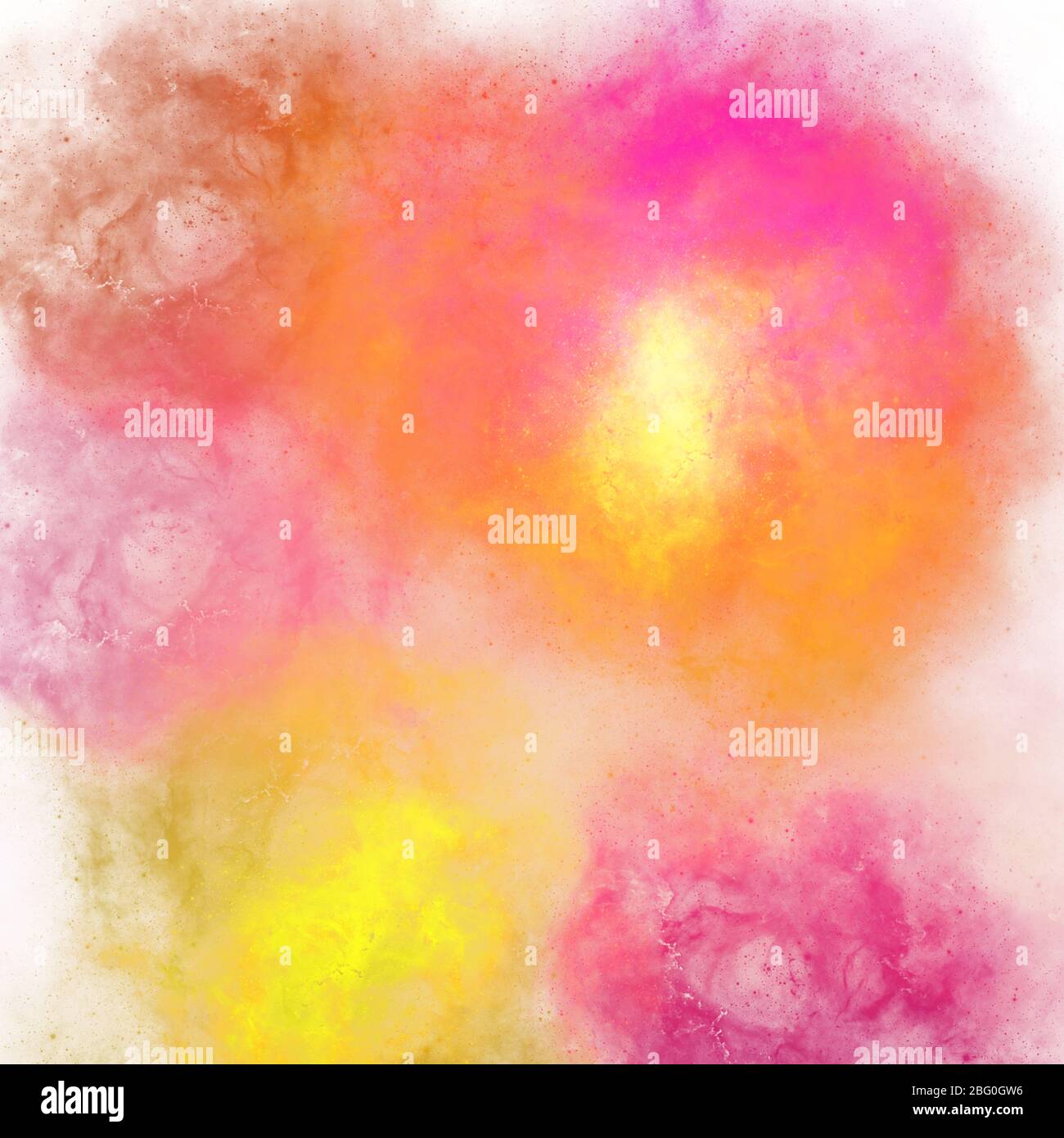 Red pink orange yellow spot of watercolor paint gradient. Abstract ...