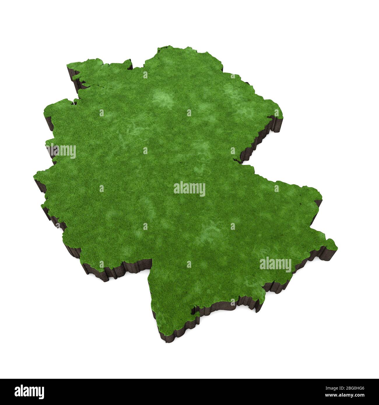 Map of Germany with grass and soil. 3D rendering Stock Photo - Alamy