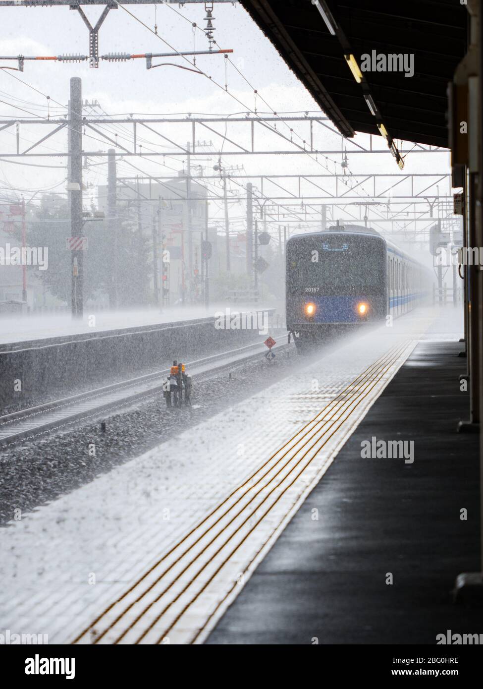 Train heavy rain hi-res stock photography and images - Alamy