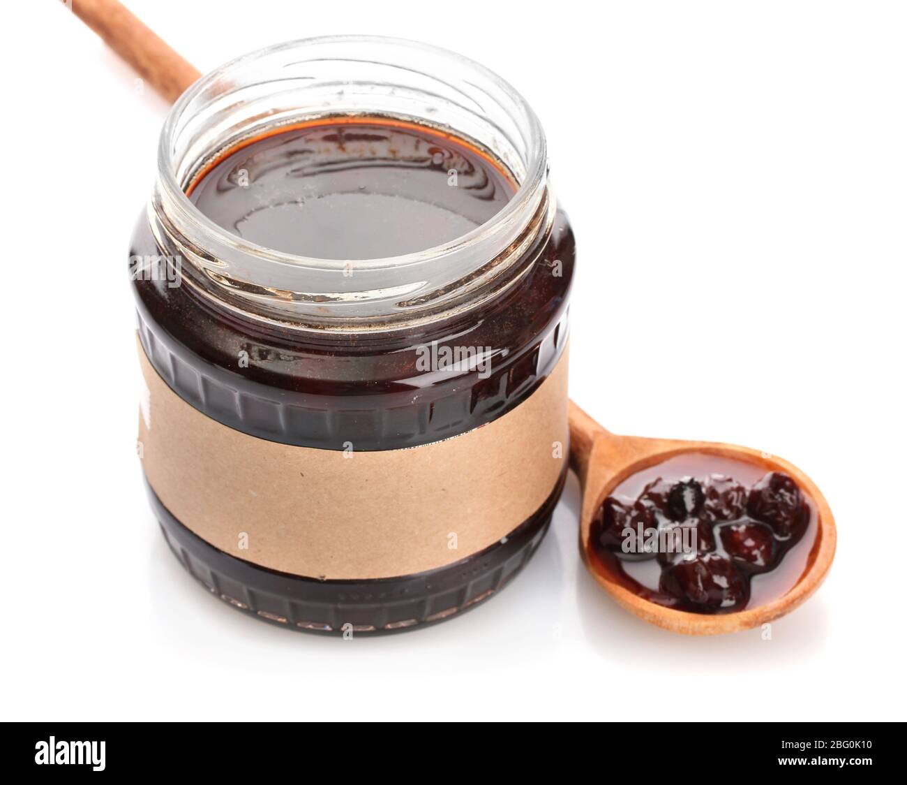 tasty berry jam, isolated on white Stock Photo - Alamy