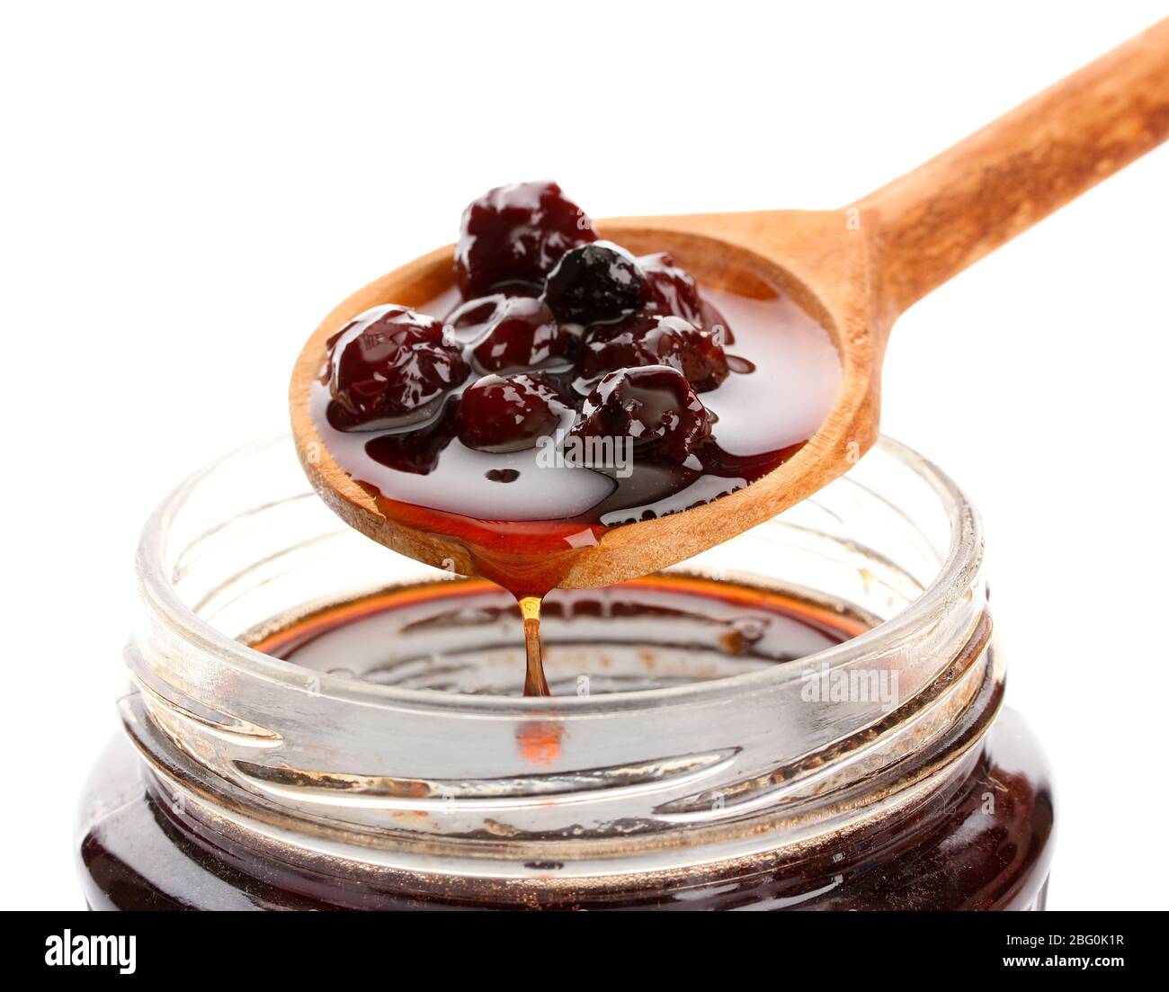 tasty berry jam, isolated on white Stock Photo - Alamy
