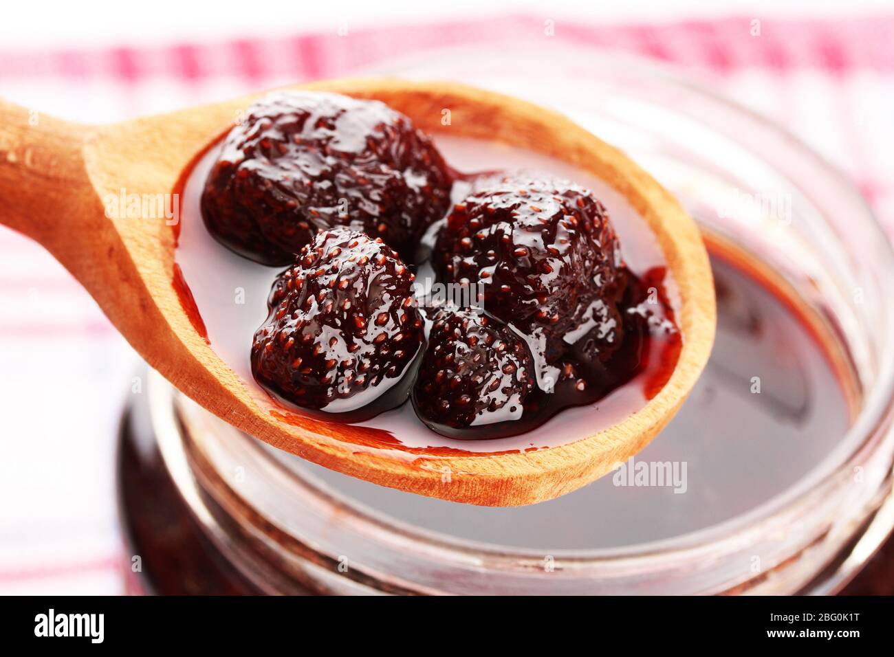 tasty berry jam, close up Stock Photo - Alamy