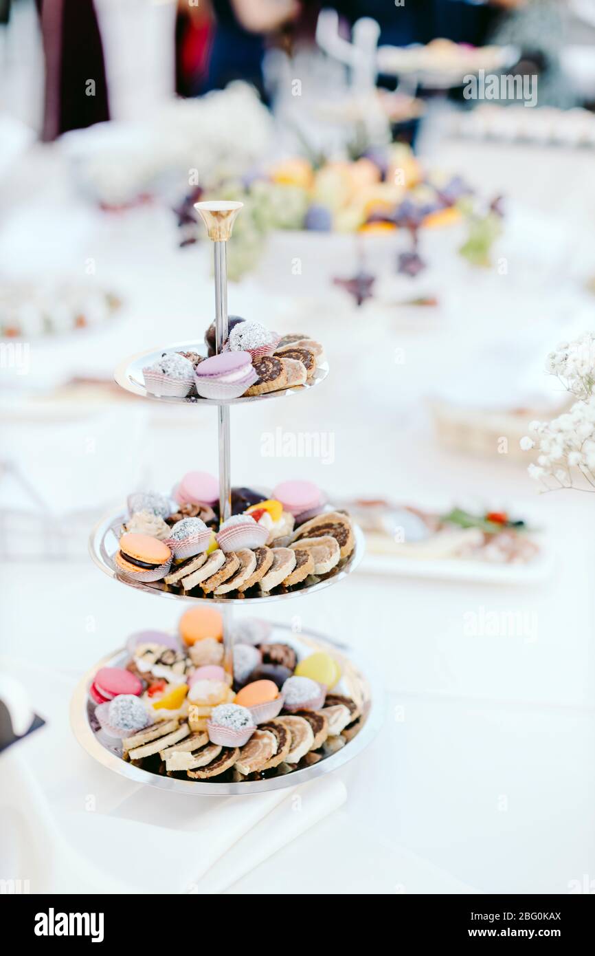 dessert appetizers for parties. Sweek cakes and cookies catering Stock ...