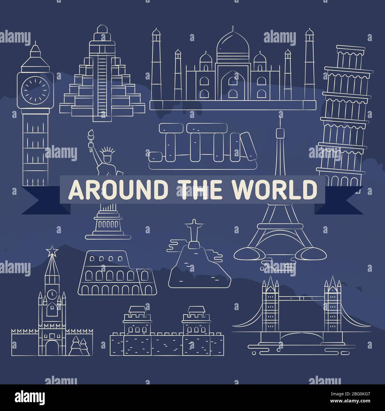 Famous landmarks around the world hi-res stock photography and images ...