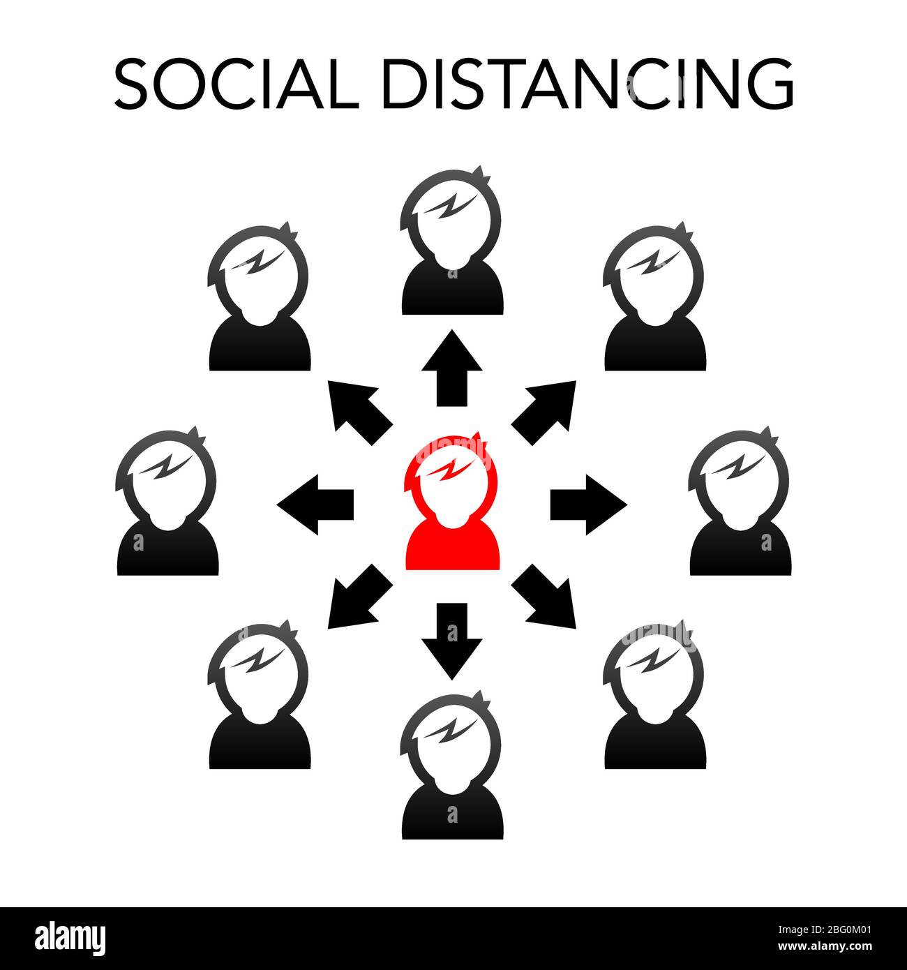 Abstract social distancing background Stock Vector Image & Art - Alamy