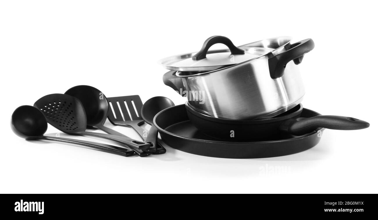 Set vegetables on white Black and White Stock Photos & Images - Alamy