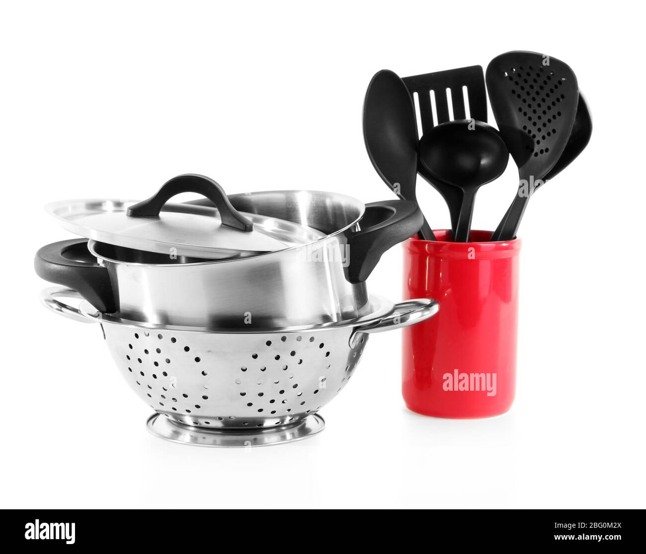 kitchen tools isolated on white Stock Photo - Alamy
