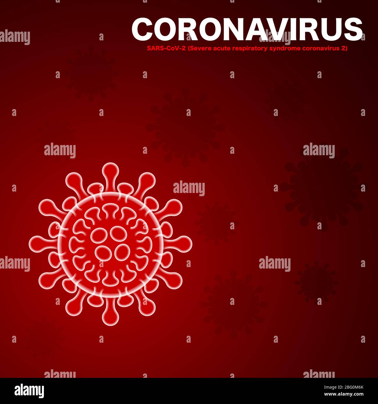 Virus full bacterium red background Stock Vector Image & Art - Alamy