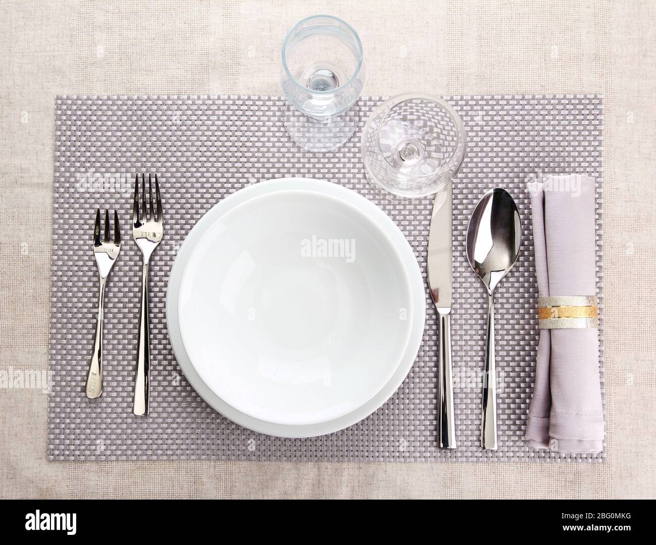 Table setting, close up Stock Photo - Alamy