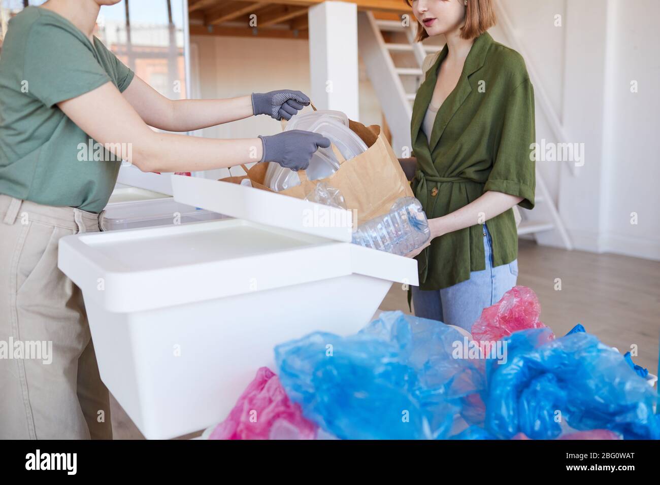 Waste carrying people hi-res stock photography and images - Alamy