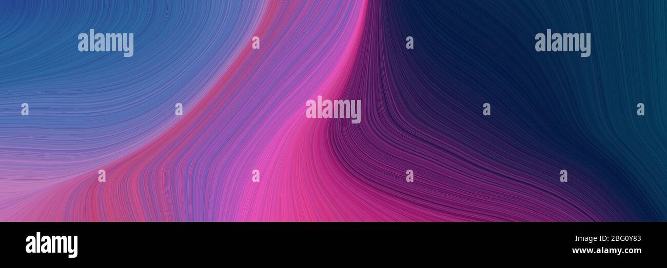 horizontal banner background with very dark blue, slate blue and ...