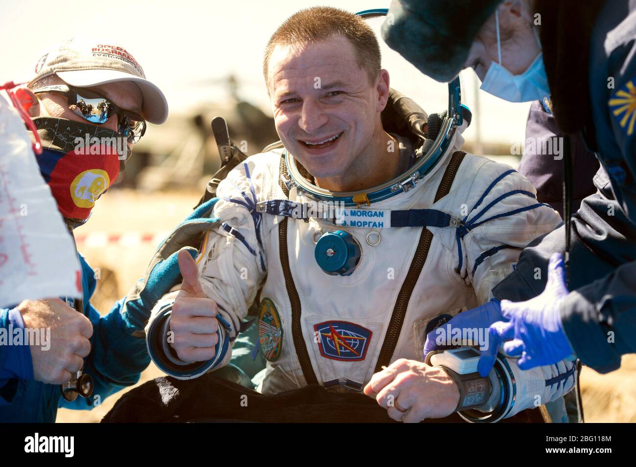 ZHEZKAZGAN, KAZAKHSTAN - 17 April 2020 - Expedition 62 astronaut Andrew ...