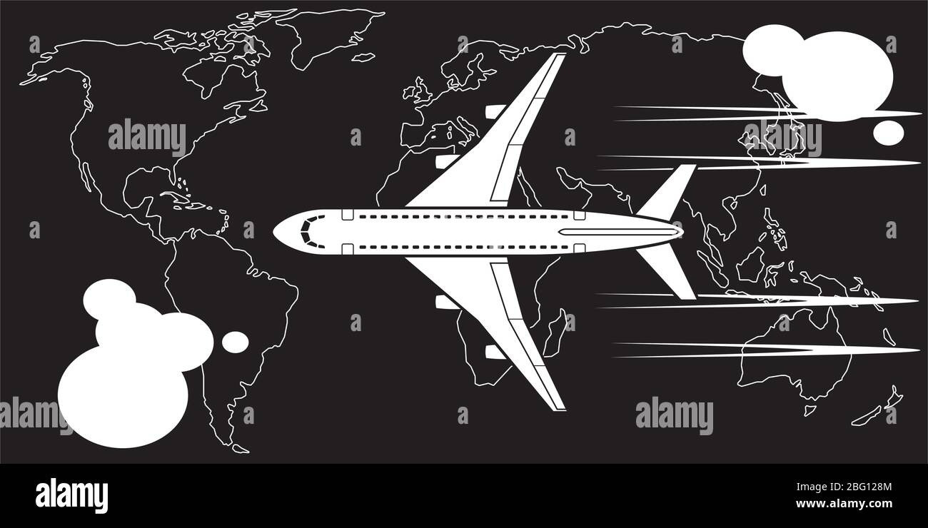 Intercontinental aircraft Stock Vector Images - Alamy