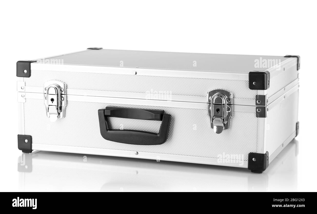 Silver carry on luggage Black and White Stock Photos & Images - Alamy