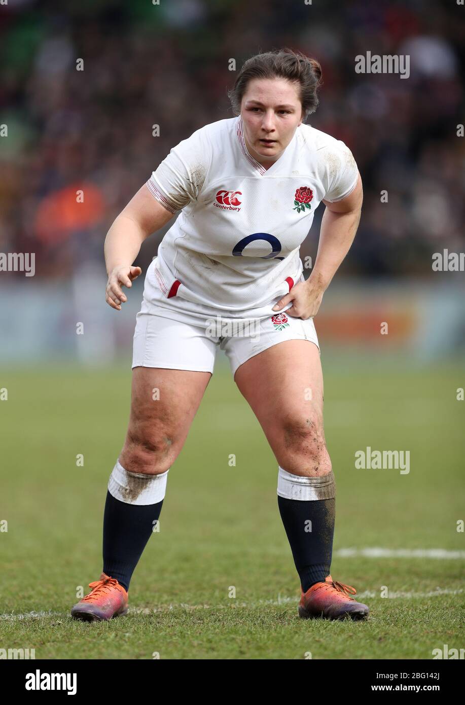 England's Amy Cokayne during the Women's Six Nations match at ...