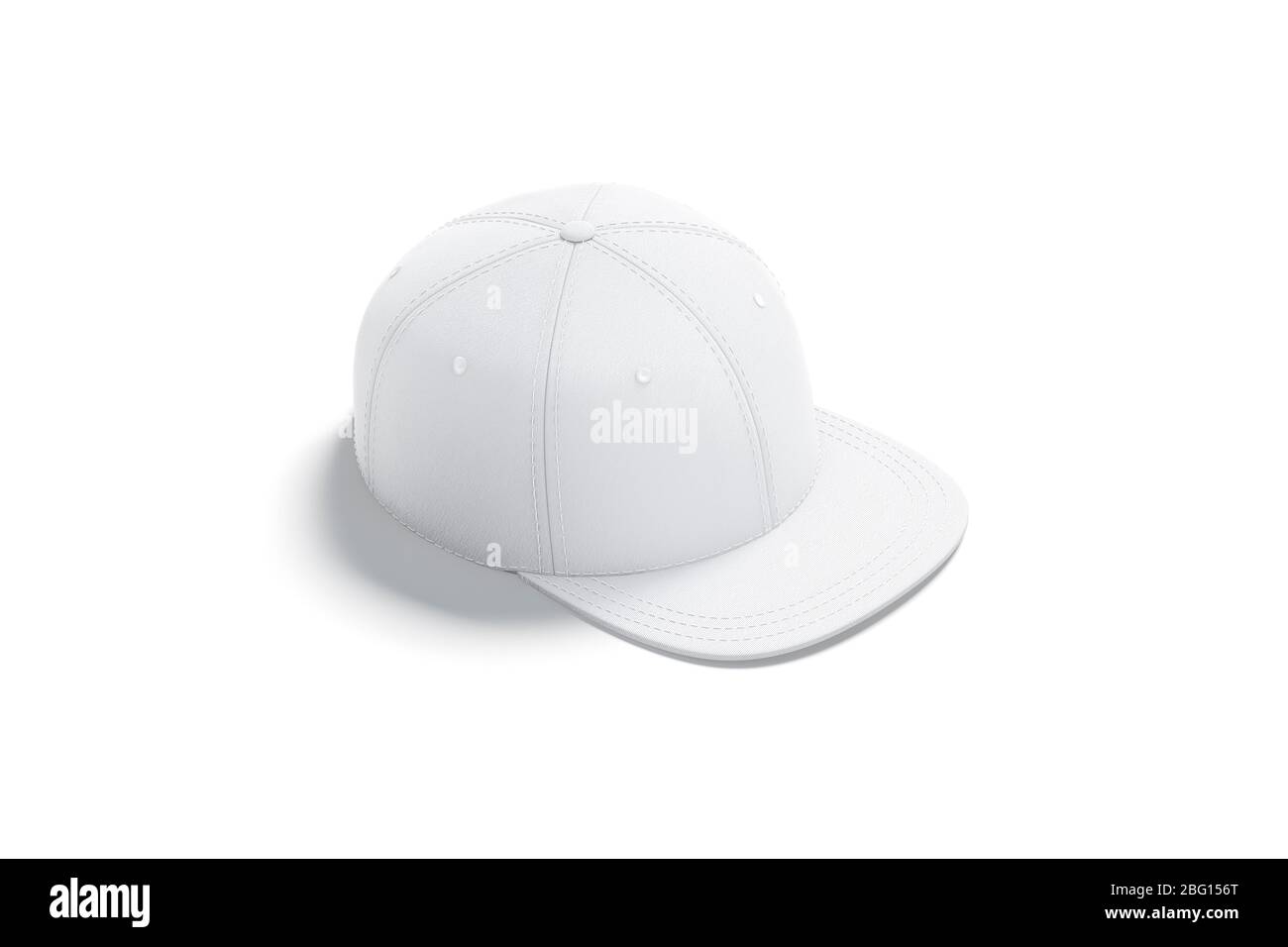 Blank white jeans snapback mockup, side view Stock Photo - Alamy