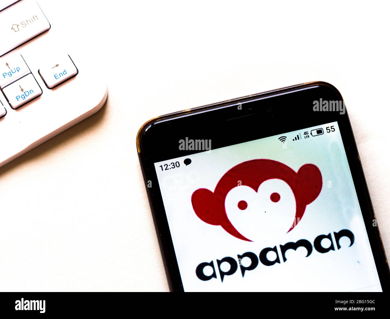 Ukraine. 20th Apr, 2020. In this photo illustration an Appaman logo ...