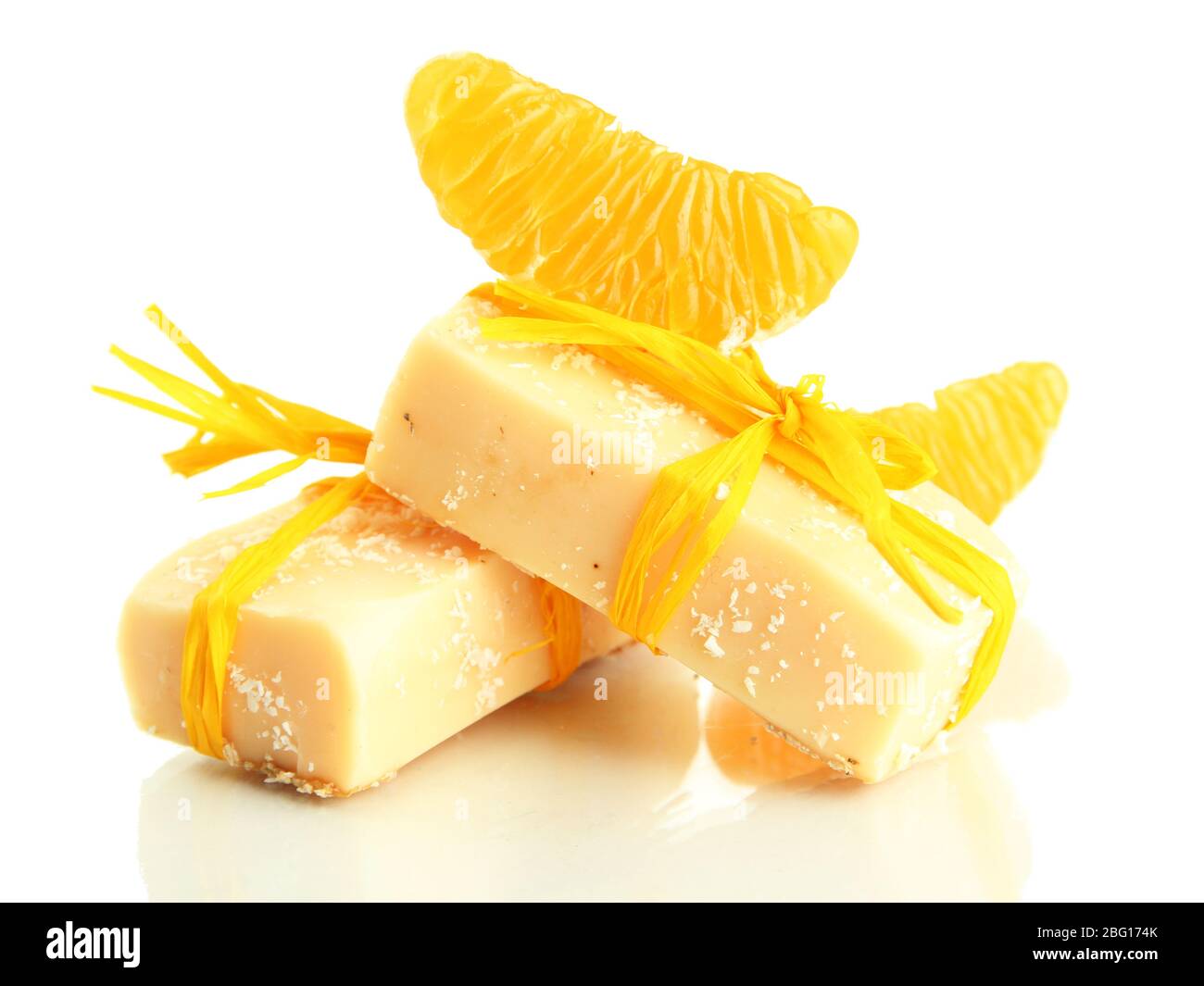 Orange color homemade natural soap hi-res stock photography and images ...