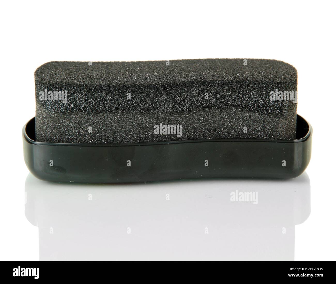Shoe shine sponge, isolated on white Stock Photo - Alamy