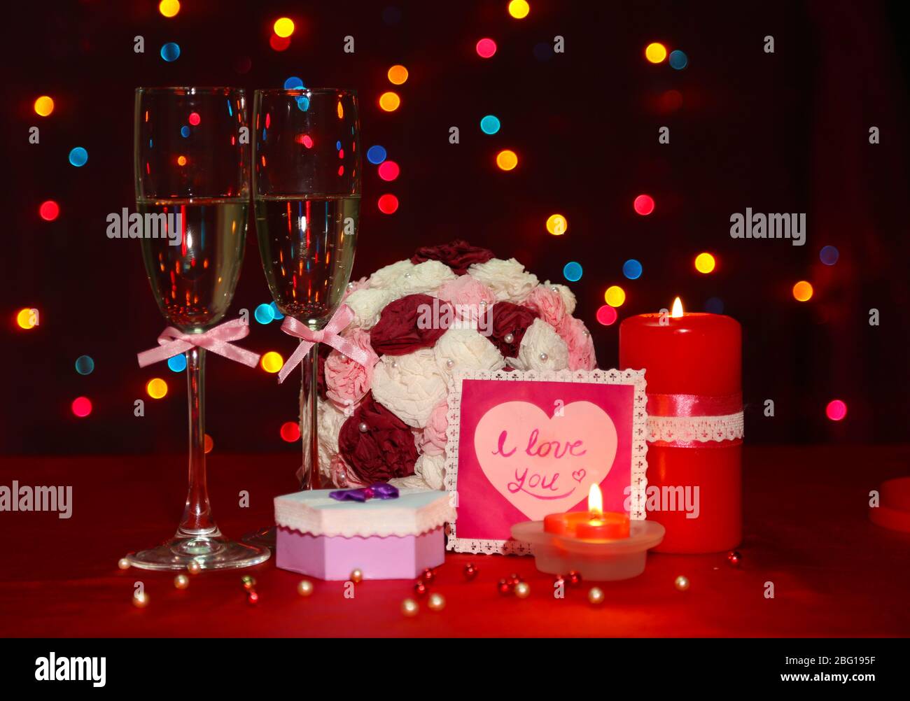 Pink romantic composition circular hi-res stock photography and images ...