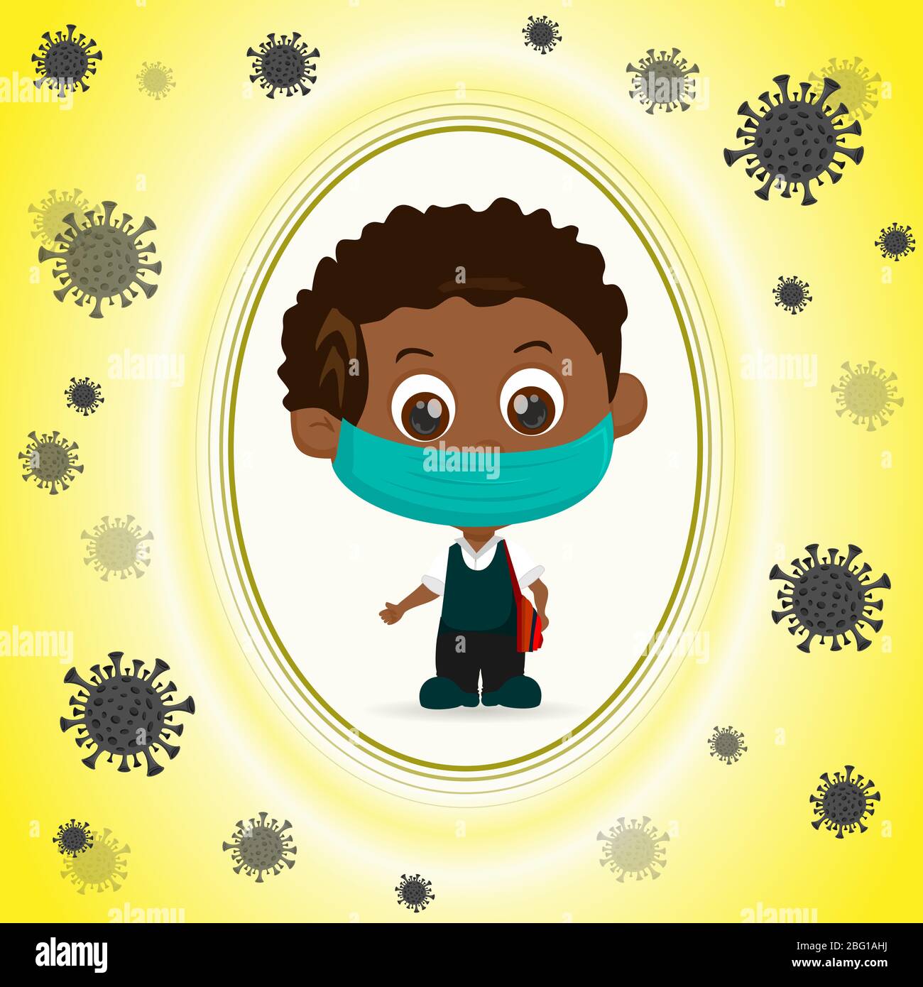 Child virus protection background Stock Vector Image & Art - Alamy
