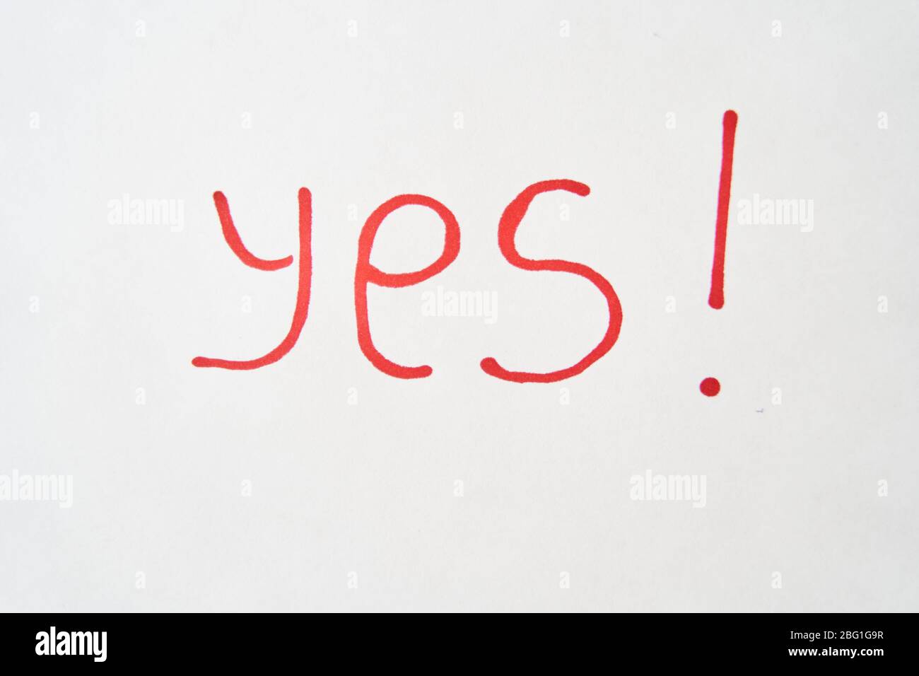 Yes label hi-res stock photography and images - Alamy