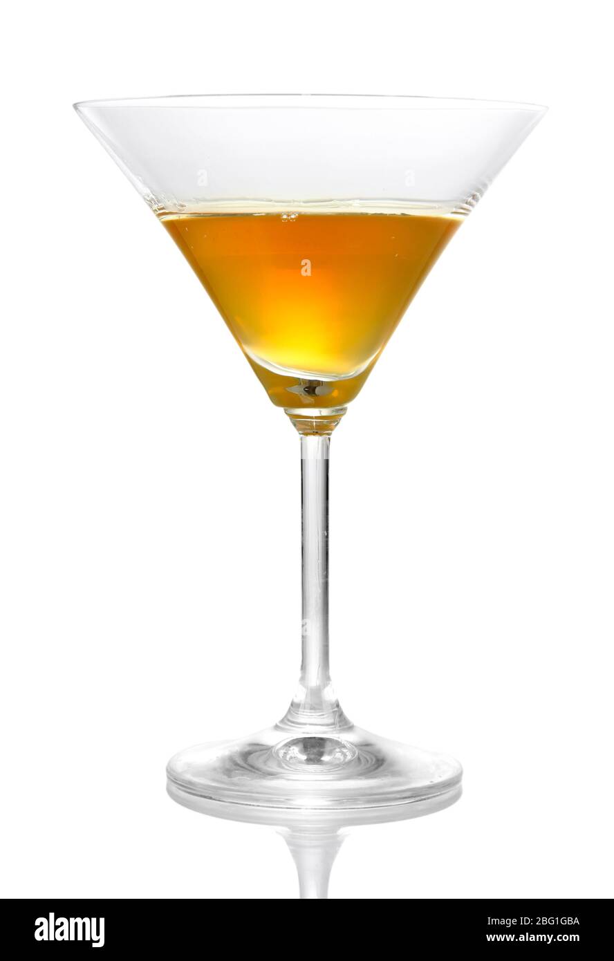Tasty color liquor, isolated on white Stock Photo - Alamy