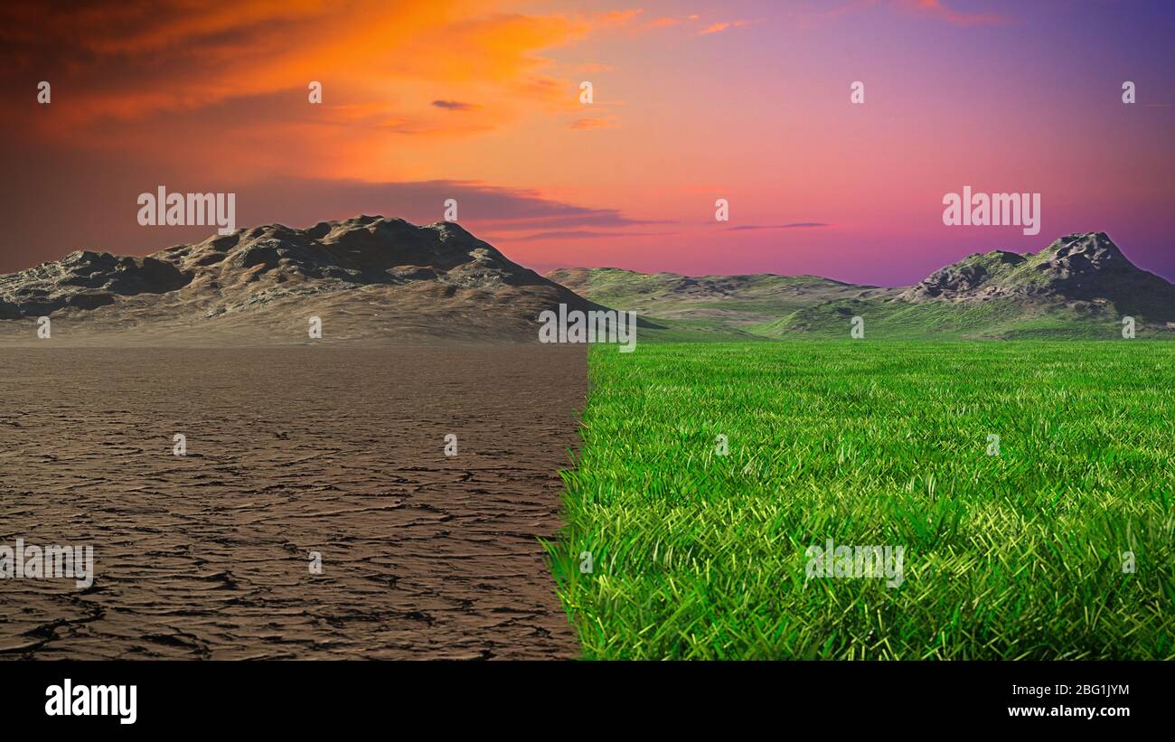 climate change, global warming effects the future Stock Photo - Alamy