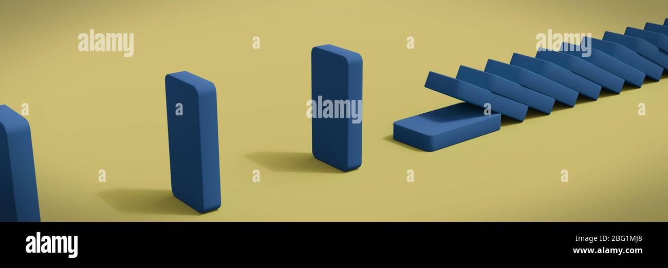 social distancing presentation with domino pieces, effective prevention ...