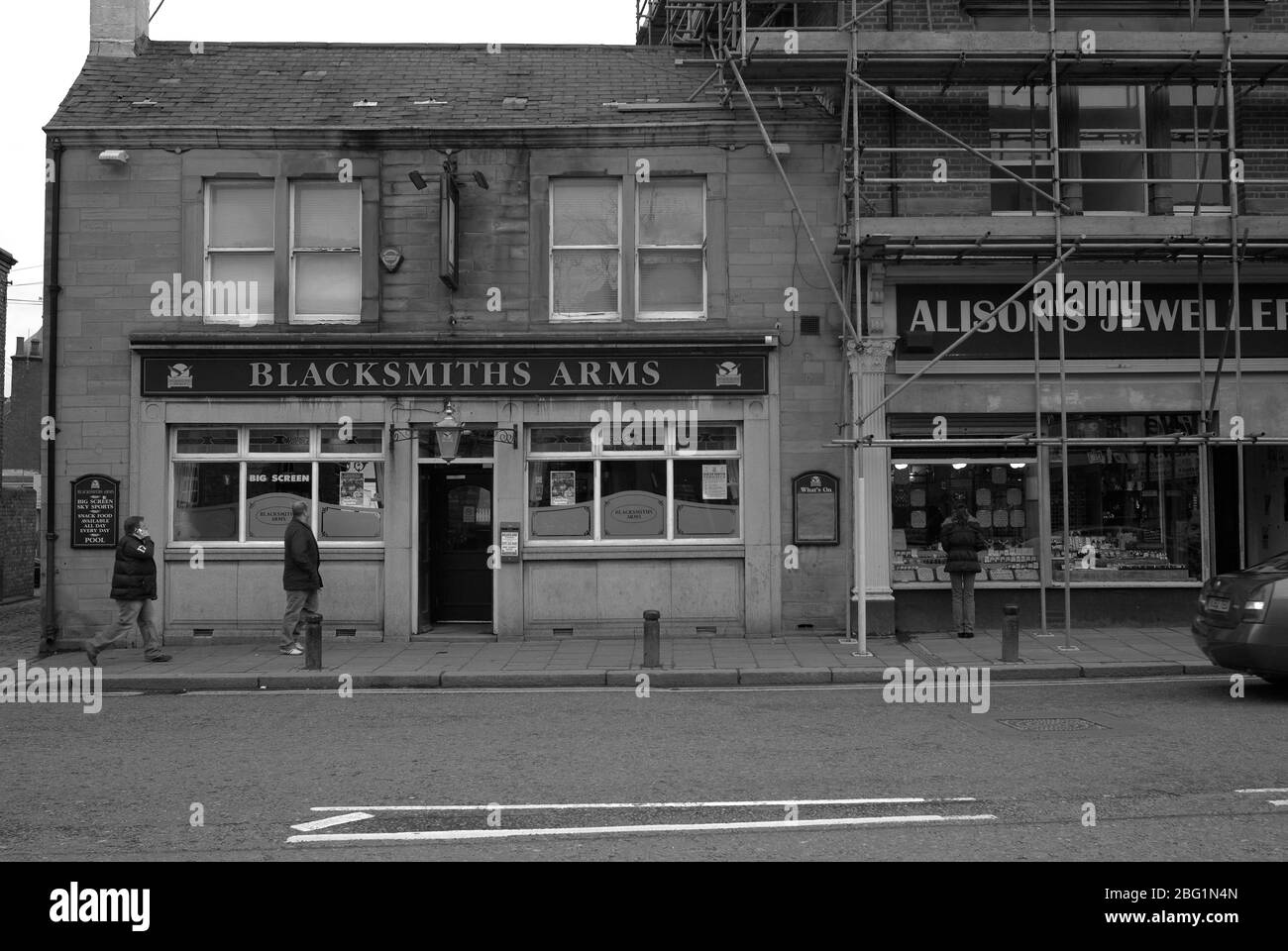The Blacksmiths Arms, Gosforth High Street, Tyne and Wear Stock Photo ...