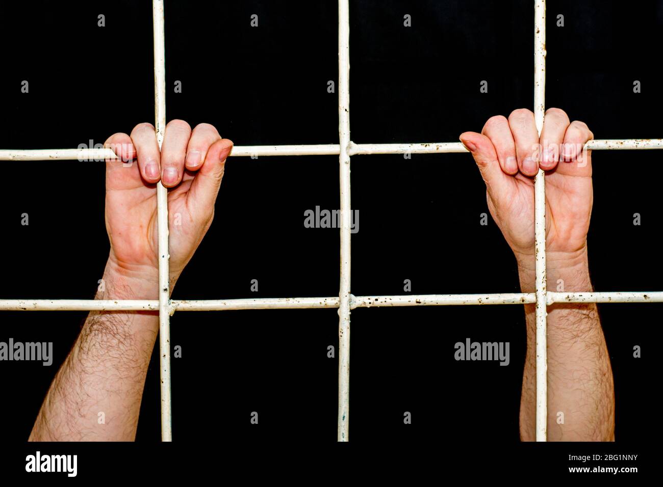 Hands on bars hi-res stock photography and images - Alamy