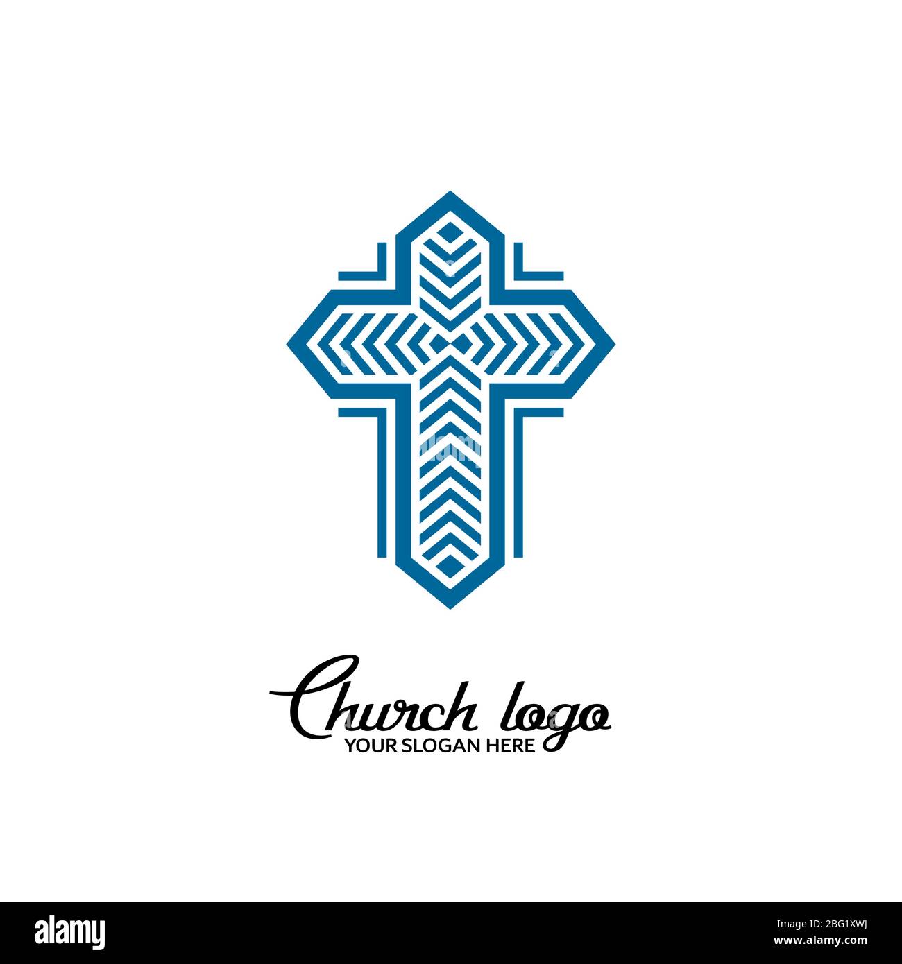 Church logo. Christian symbols. Cross of the Lord and Savior Jesus ...