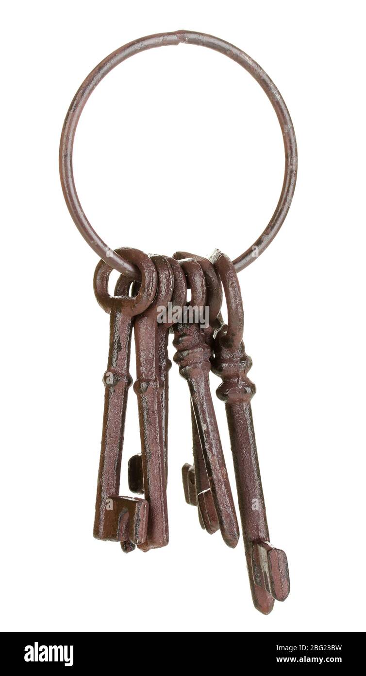 Old Fashioned Iron Keys Ring High Resolution Stock Photography and ...