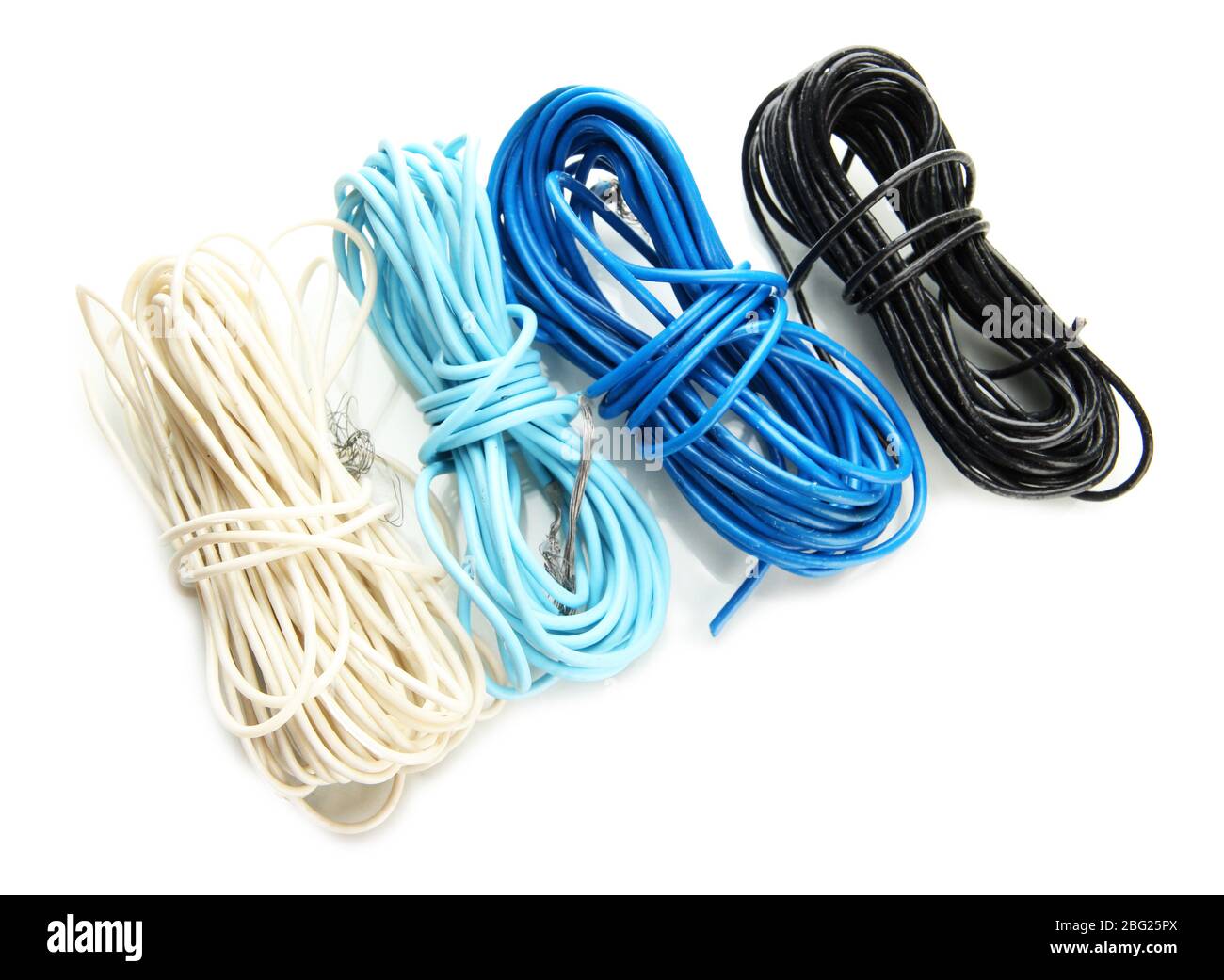 Cables, isolated on white Stock Photo - Alamy