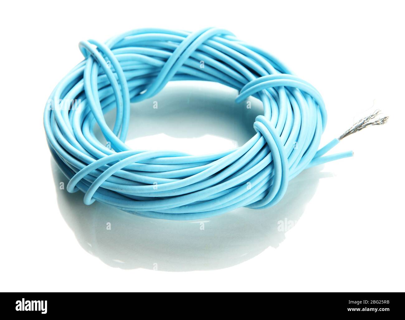 Cable, isolated on white Stock Photo - Alamy