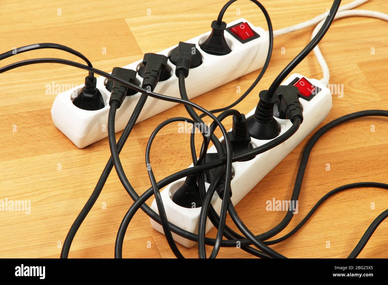 Overloaded power boards hi-res stock photography and images - Alamy