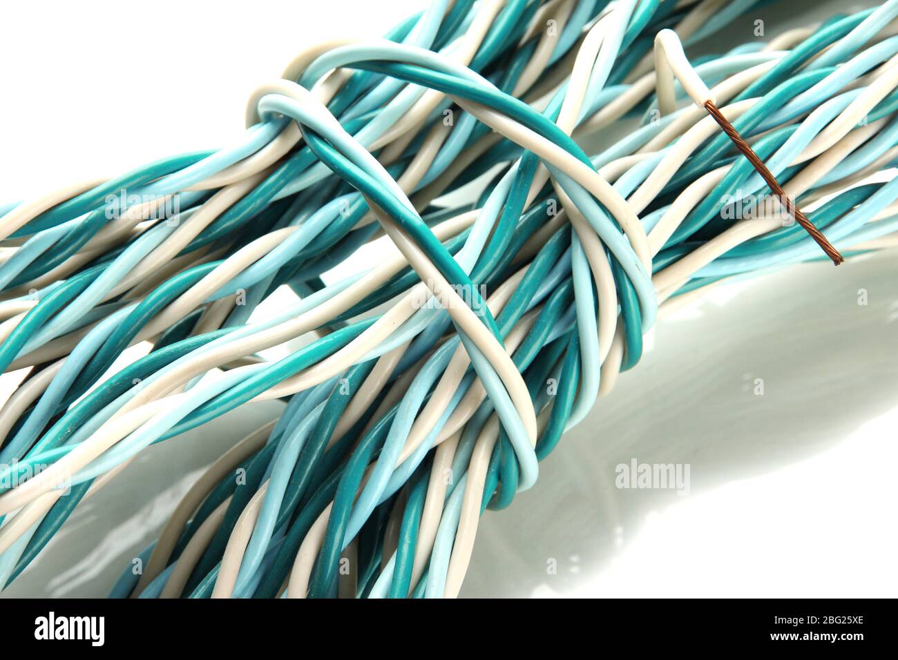 Cable, isolated on white Stock Photo - Alamy