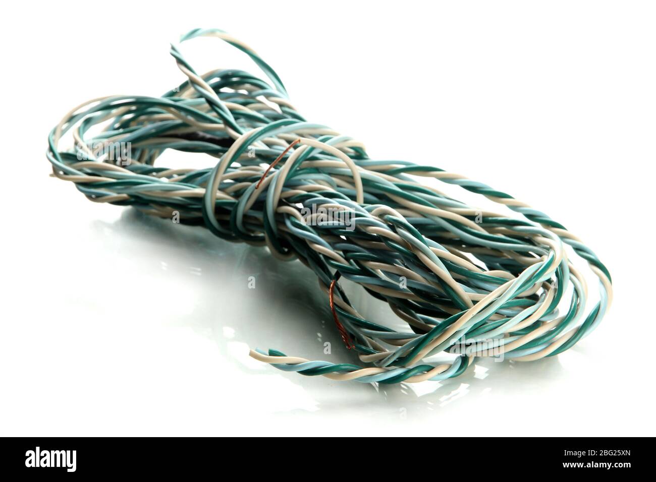 Cable, isolated on white Stock Photo - Alamy