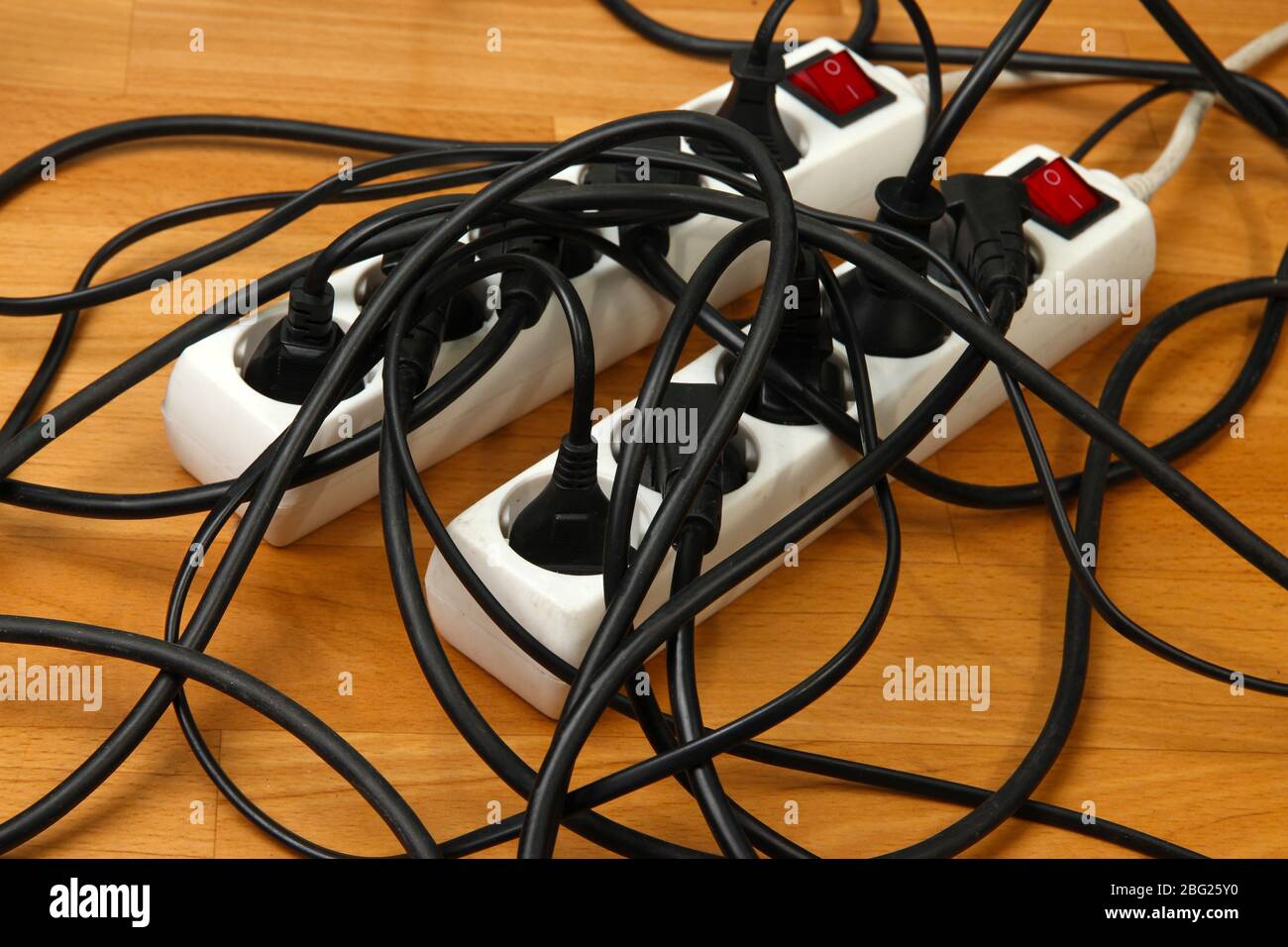 Overloaded power boards hi-res stock photography and images - Alamy