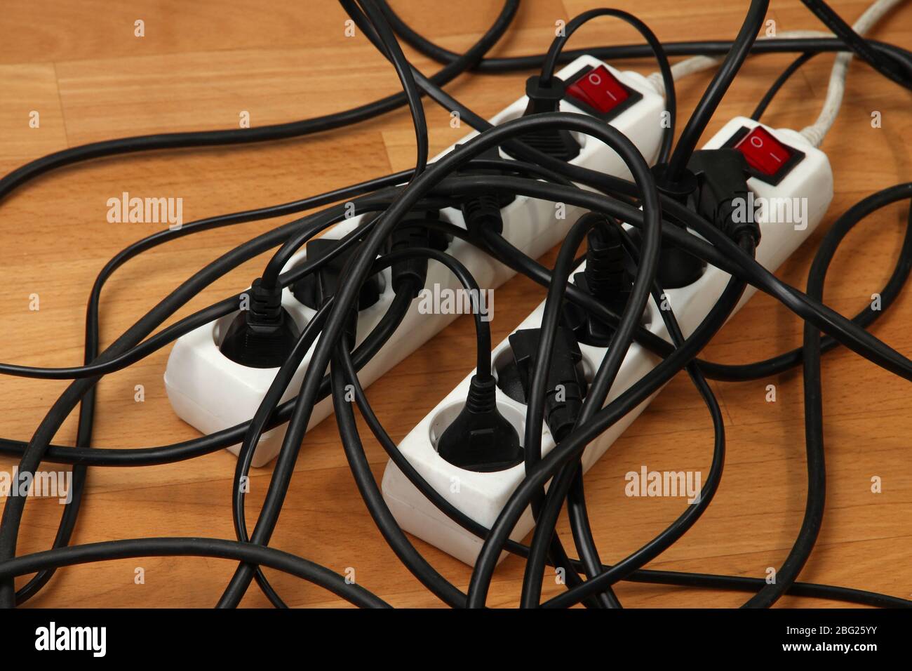 Overloaded power boards hi-res stock photography and images - Alamy