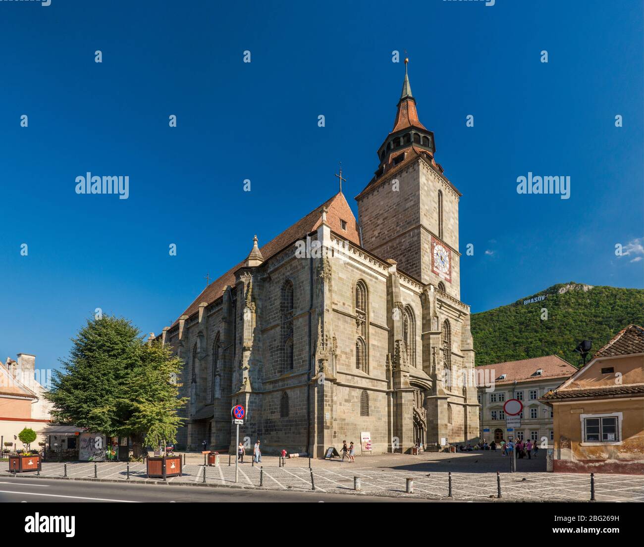 Black Church (Biserica Neagra), 14th century, Gothic style, in Brasov ...
