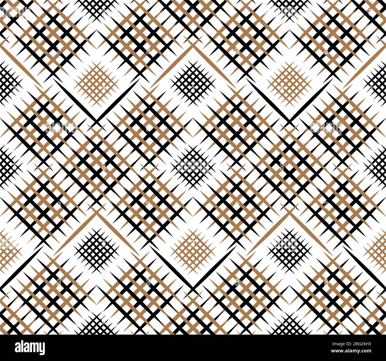 Diagonal lines gride seamless texture, vector fabric pattern background ...